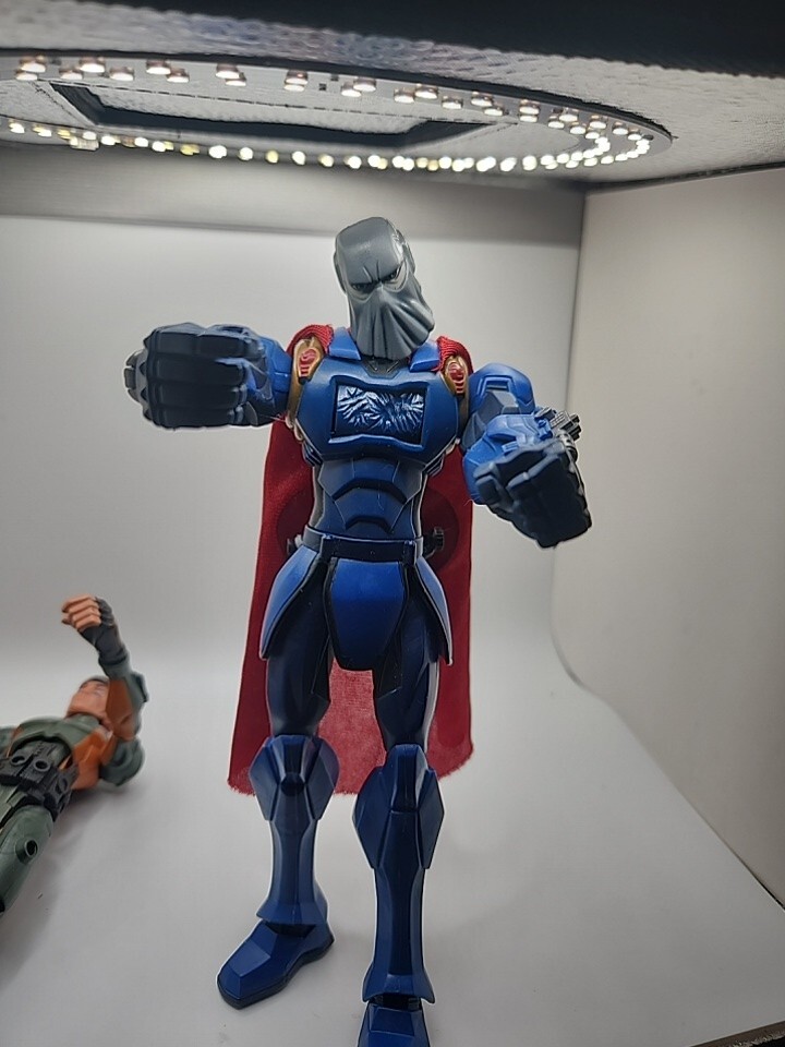 Hasbro 2006 GI Joe Sigma 6 Cobra Commander Blue Suit Red Cape Plastic ...