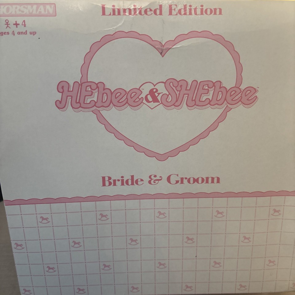 Vintage HEBee & SHEbee Limited Edition Bride & Groom Doll Set New In ...