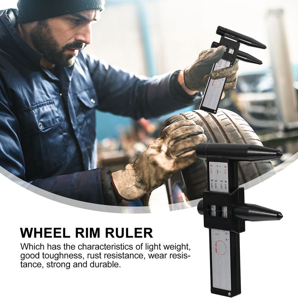 Lugs Hub Pitch Measurement Equipment Wheel Offset Tool Gauge for Wheels ...