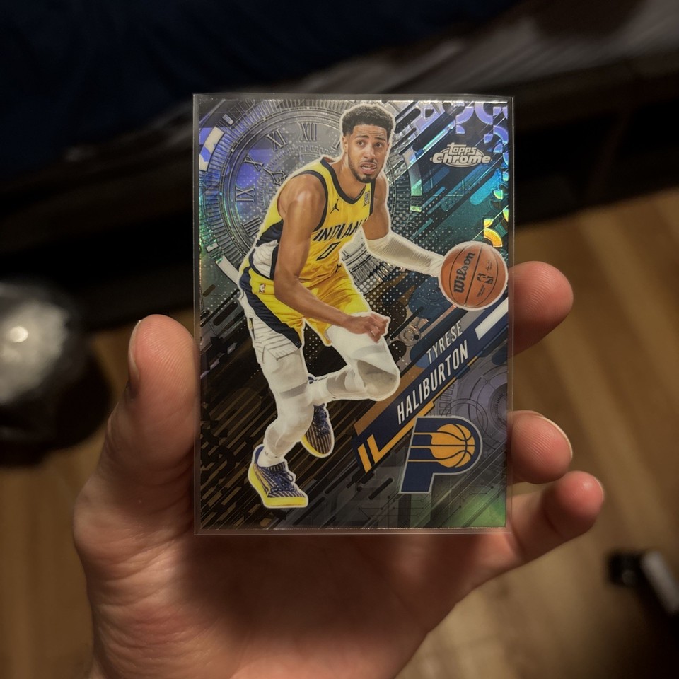 2025-26 Topps Chrome Basketball Go Time Refractor Tyrese Haliburton #GT ...