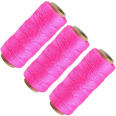 3 X Pink 70M Builders Building Brick Laying Measuring Masonry Rope ...