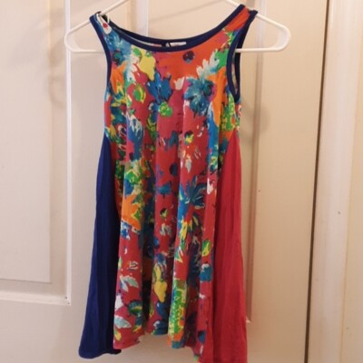 Junior Gaultier brightly colored cotton knit flared sundress sz 6 | eBay