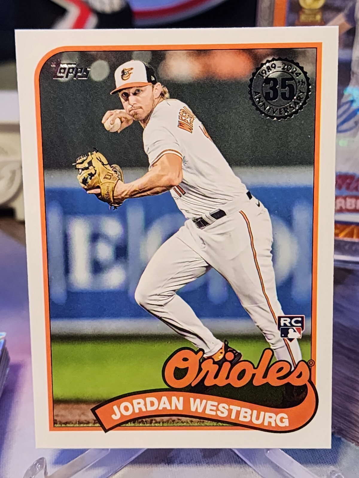 2024 Topps Series 1 Jordan Westburg Rookie RC 1989 Topps Baseball 89B ...