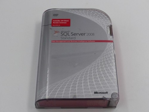 Microsoft SQL Server 2008 Standard (Retail) (1 Server/s, 10 User/s ...
