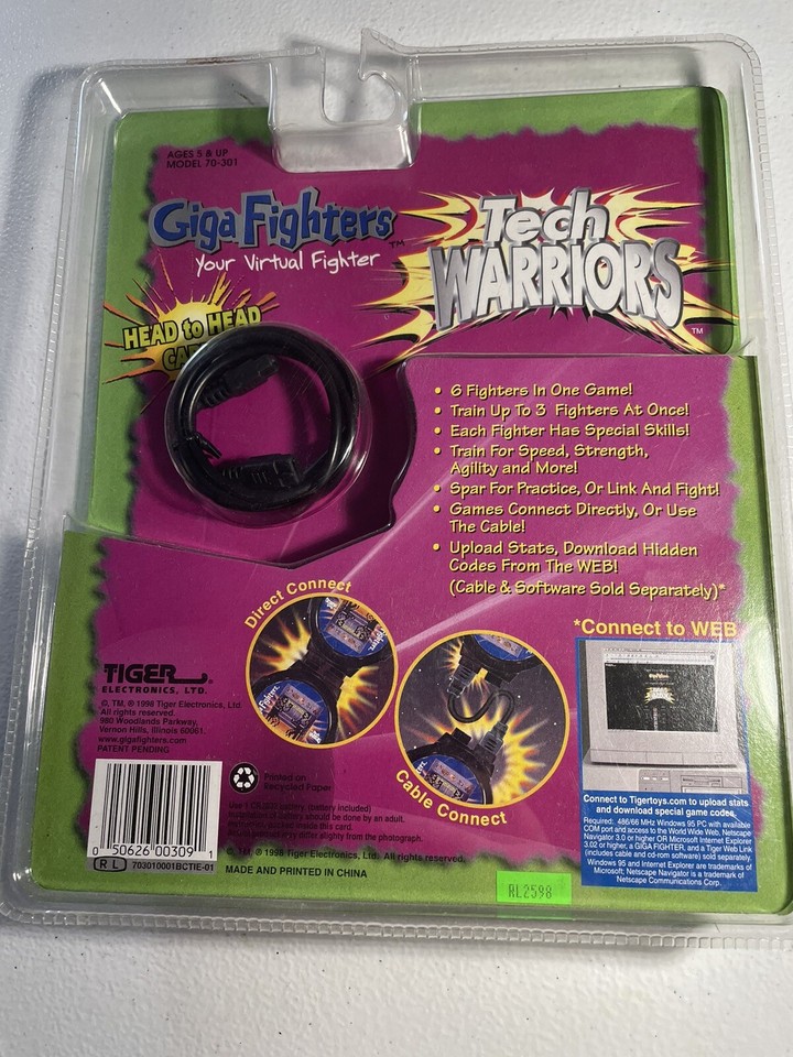 Giga Fighters Tech Warriors Tiger Electronics 1998 *Sealed* | eBay