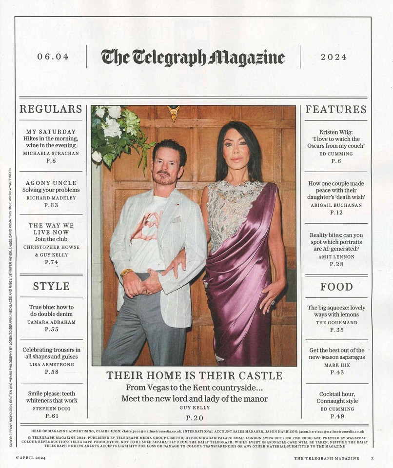 UK Telegraph Magazine: Kristen Wiig, Michaela Strachan, Ann Kaplan ...