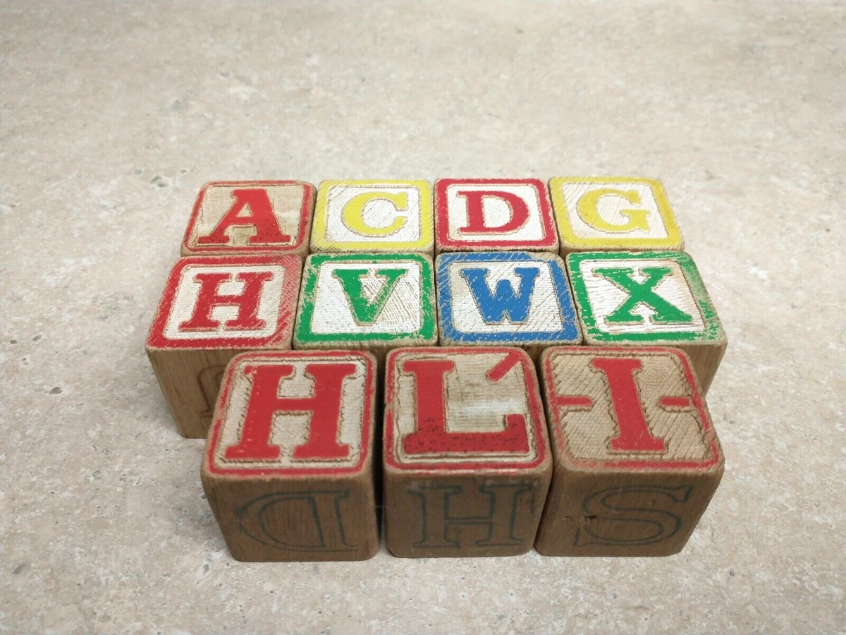 Classic Wooden Alphabet Blocks