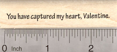 Valentine's Day Saying Rubber Stamp, You have Captured my Heart B27019 ...