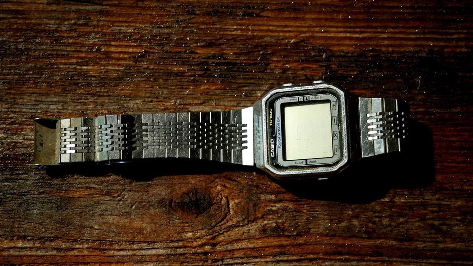 Vintage 1983 Casio TC-500 Touchscreen Calculator Watch - Original ...