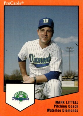 1989 ProCards Waterloo Diamonds MARK LITTELL RC PADRES PITCHING COACH ...