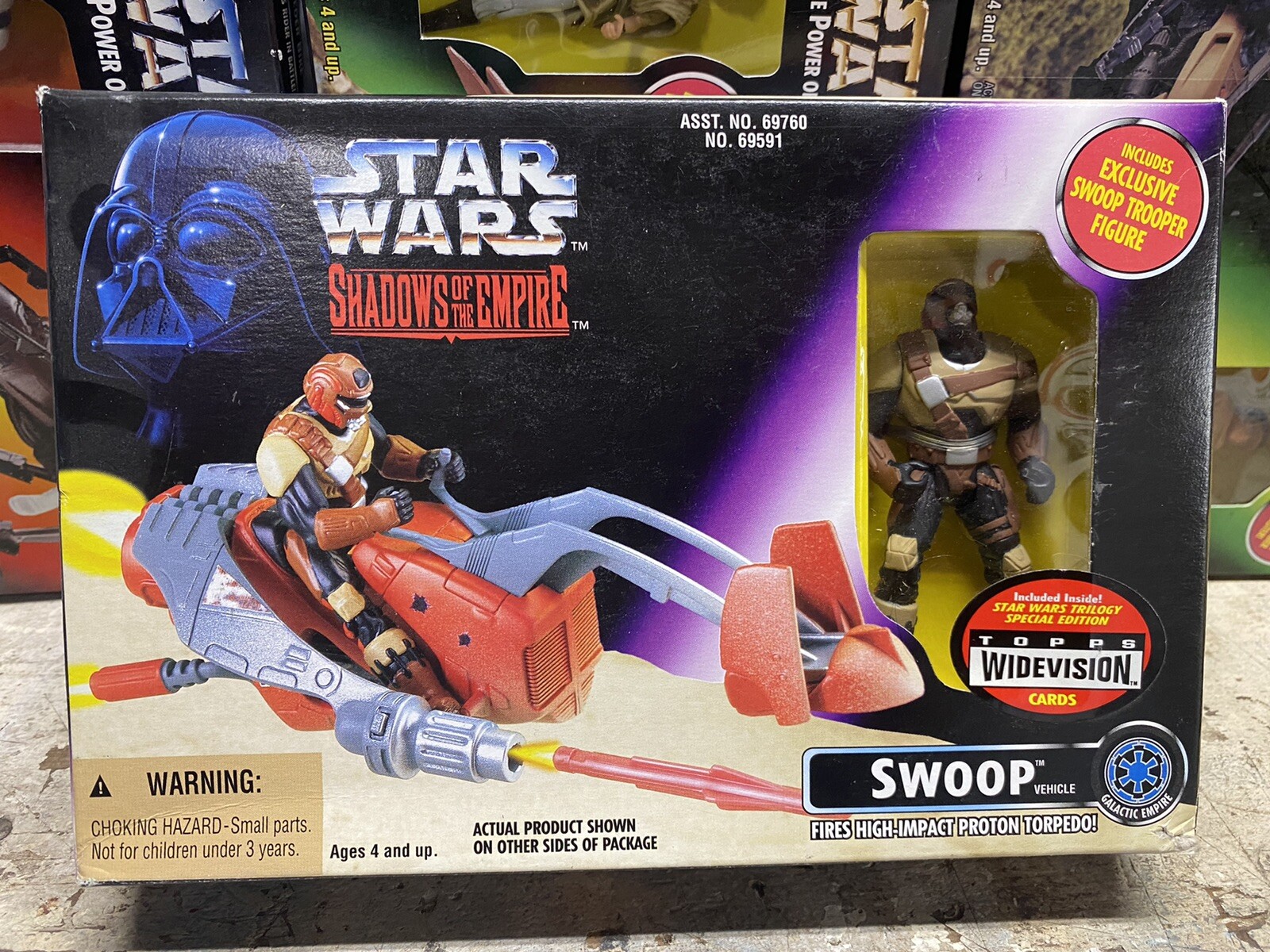 1996 Star Wars Shadows of The Empire Swoop Bike W/ Trooper Action ...