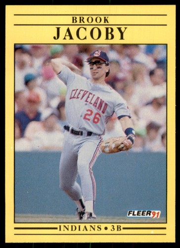 1991 FLEER BROOK JACOBY CLEVELAND INDIANS #369 | eBay