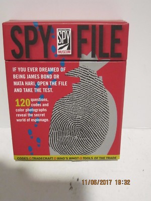 Spy File Game International Spy Museum 120 Questions Codes Photographs ...