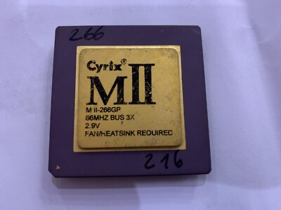 1x Cyrix M II 266GP 66 MHZ Bus 3X 2.9V Ceramic CPU | eBay