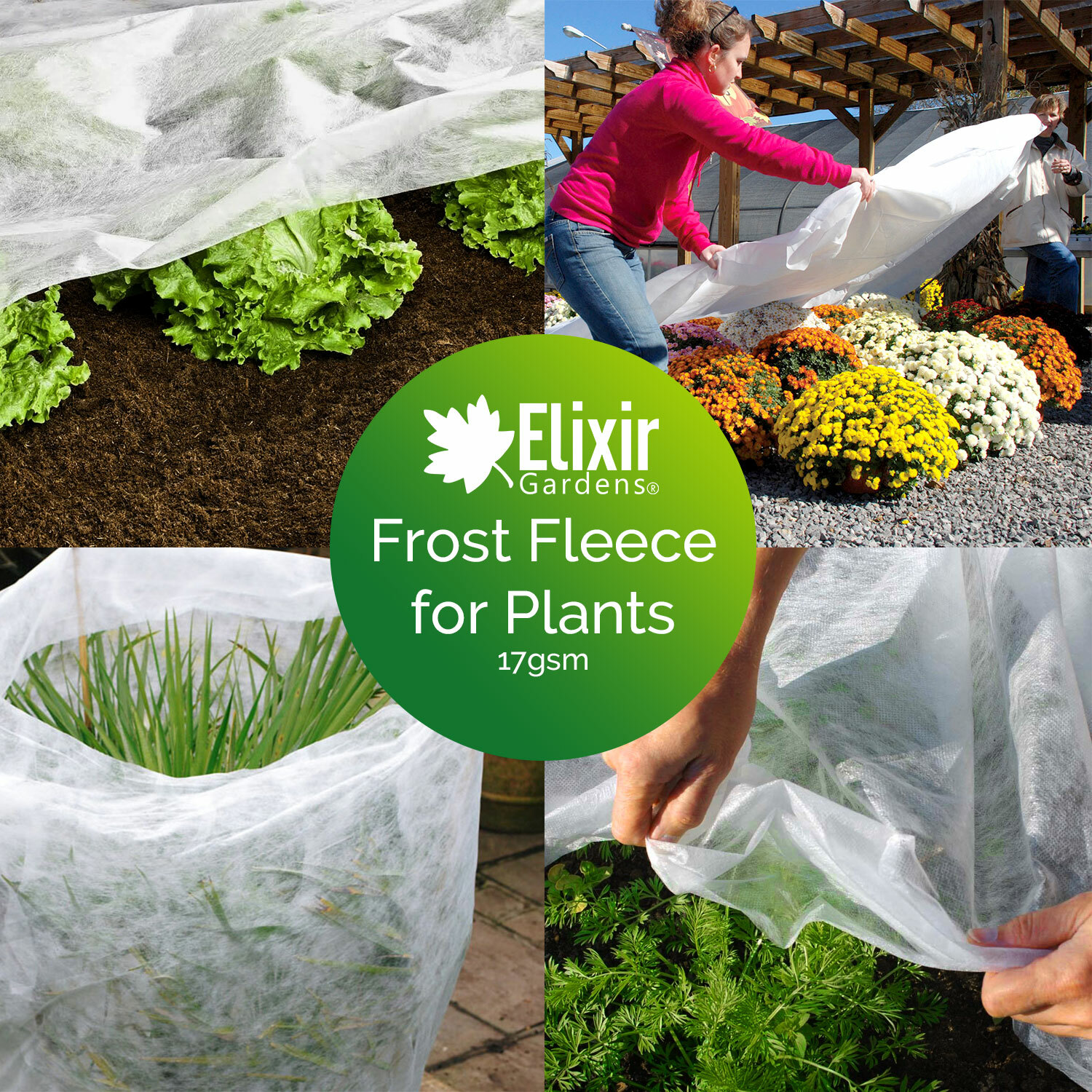 2m Wide Garden Cold, Frost, Wind Fleece for Winter Plant Protection, 5 ...