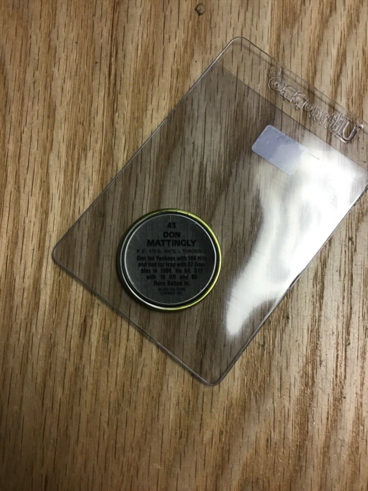 1989 Topps Don Mattingly New York Yankees Gold Coin | eBay