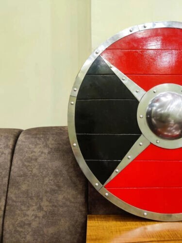 Viking Pin wheel Shield viking Wooden Armor Shield Medieval Round ...