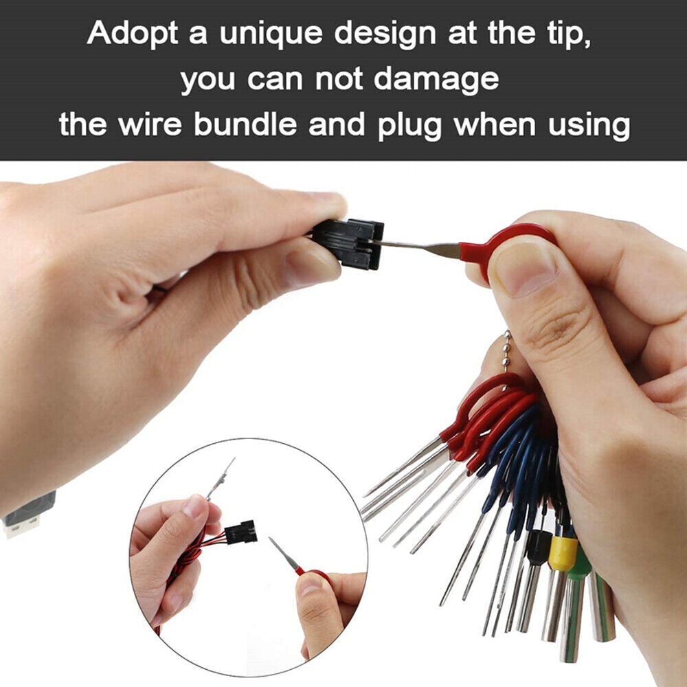 76Pcs Terminal Removal Tool Kit Depinning Tool Electrical Connector Pin ...