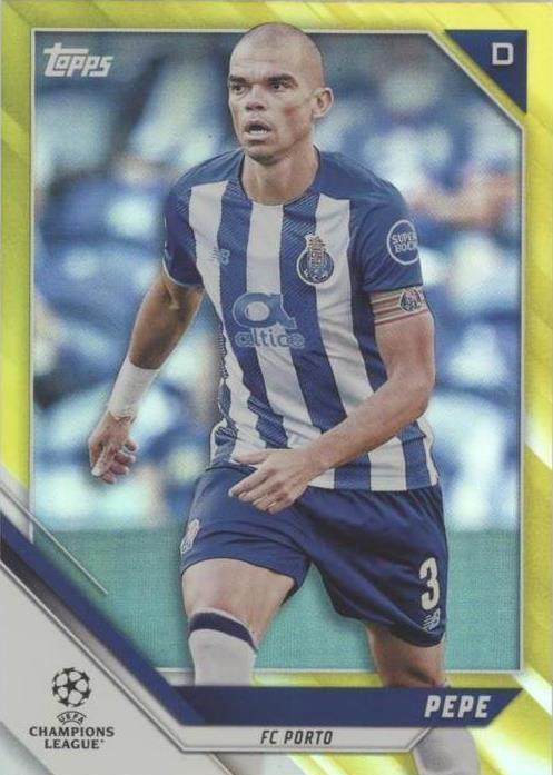 2021-22 Topps Uefa Champions League - Pepe #181 Yellow Foil /250 for ...