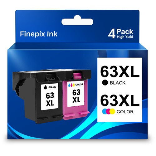 63 XL Ink Cartridges for HP Envy 4516 4520 4522 OfficeJet 3830 4650 ...