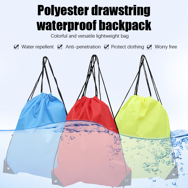 Outdoor Drawstring Gym Bag Women Men String Bags Swimming Pool Clothes ...