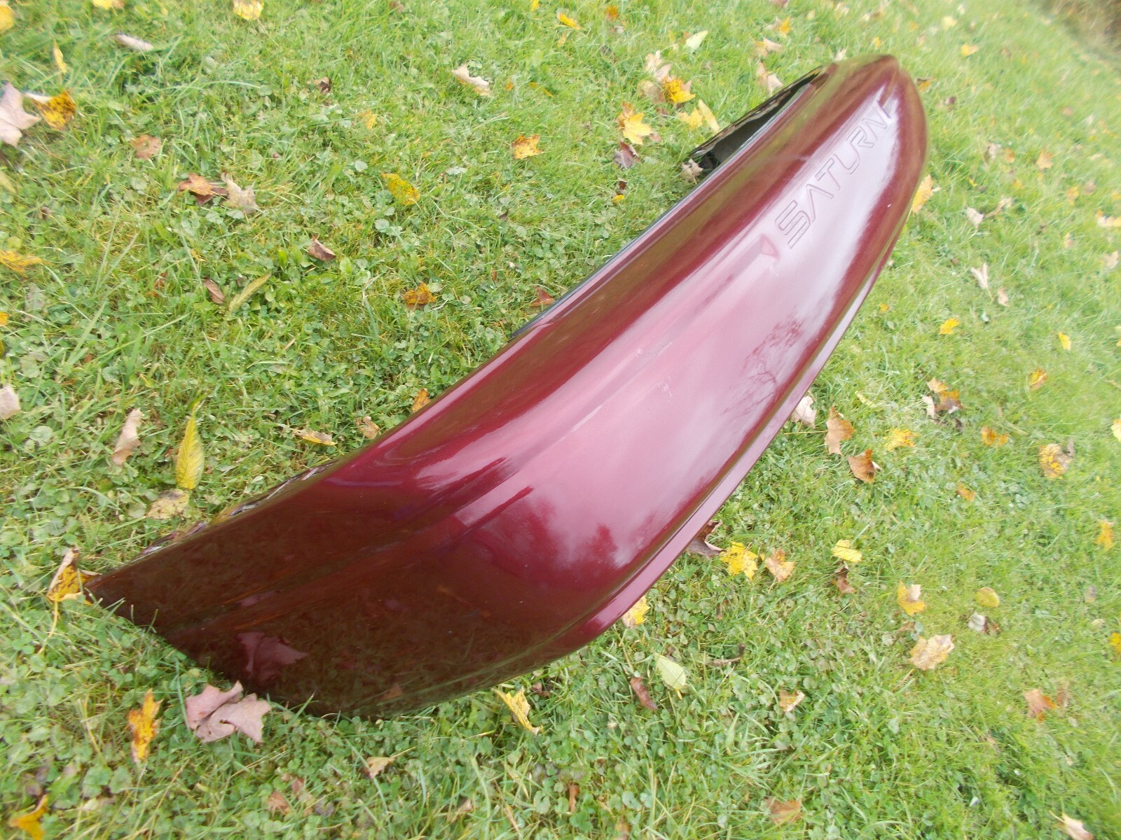 Saturn SL Sedan Rear Bumper Cover Fascia 00 01 02 Used OEM Dark Red ...