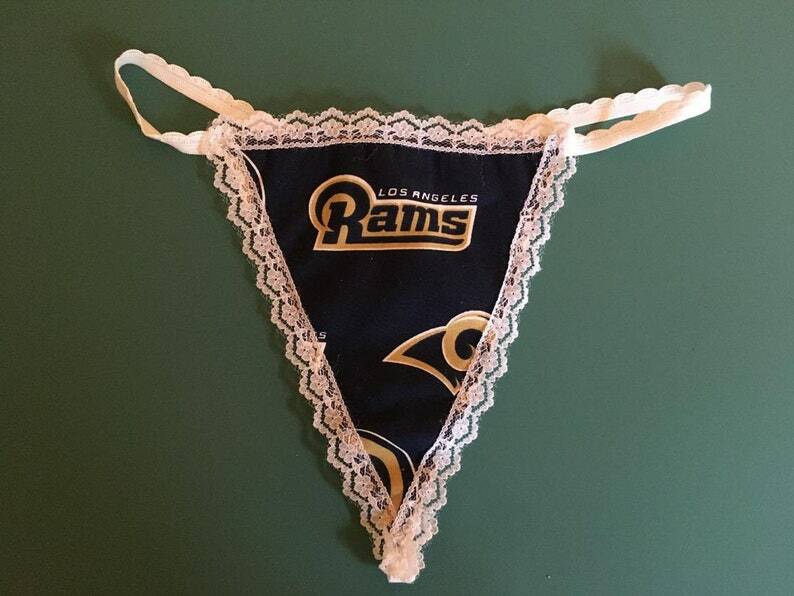 Womens LOS ANGELES RAMS LA Nfl Football Gstring Thong Sexy Underwear | eBay