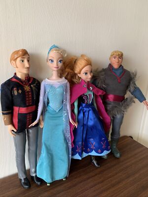 Disney Store Frozen Doll lot of 4 | Anna, Elsa, Kristoff and King Agnar ...