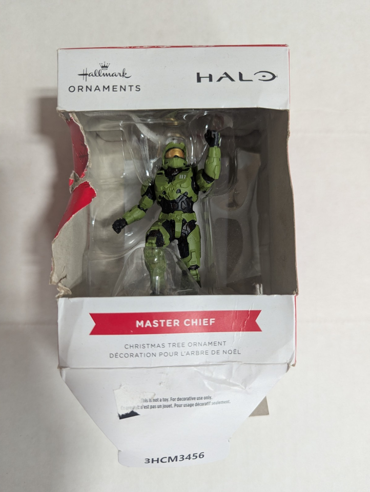 Hallmark Halo Master Chief Christmas Ornament, new with damaged box | eBay