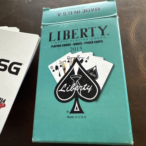 Vintage LIBERTY Playing Cards 2015 GSG TRI-STATE Box 2014 Sign Expo ...