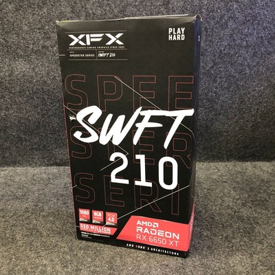 XFX Swift 210 AMD Radeon 6650 XT Graphics Card GDDR6 PCIe 4.0 2635MHz ...