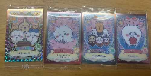 Chikawa wafer card set 4 pieces | eBay UK