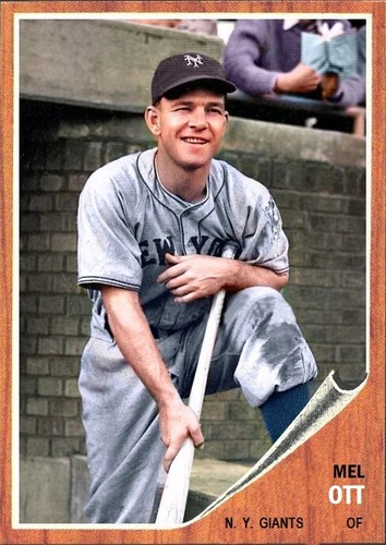 1962 MEL OTT CARD PERSONALLY MADE MT | eBay