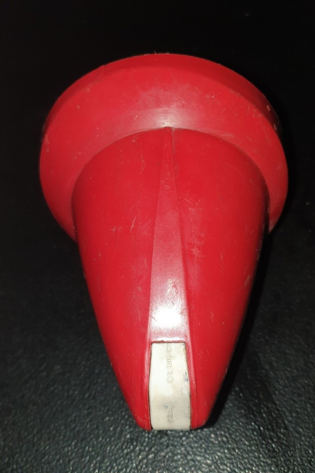 Original vintage Desmo red plastic lightweight bullet mirror. | eBay UK