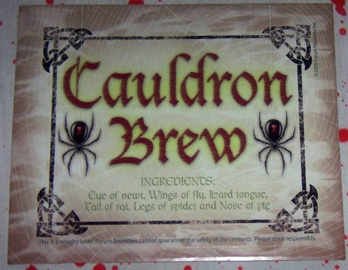 8 Spooky Scary Bottle Labels Wine Bottles Halloween Decoration Party ...