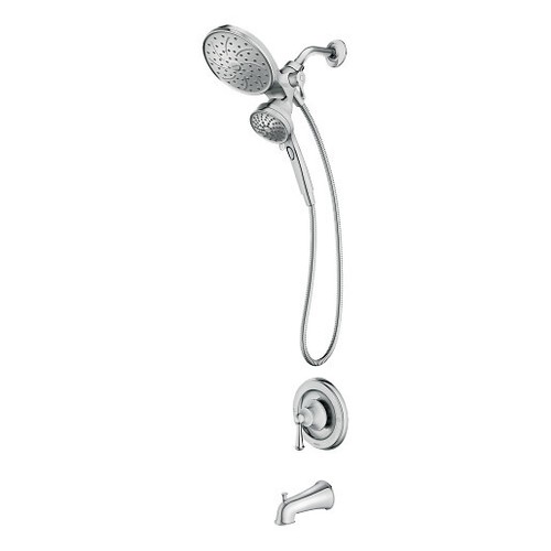 Moen 82611 Brecklyn 6-Spray Tub Shower Faucet Rainshower - Chrome ...