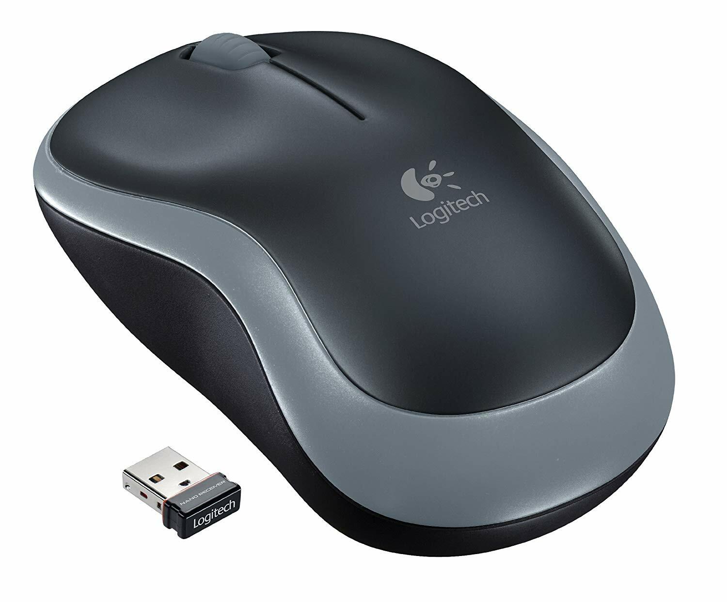 Logitech M185 (910-002225) Wireless Mouse - Swift Gray for sale online ...