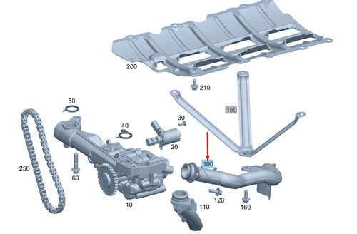NEW MERCEDES-BENZ C W204 OIL PUMP SUCTION PIPE A2741802151 ORIGINAL | eBay