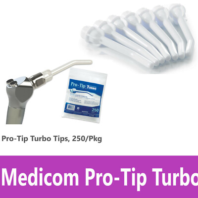 Dental MEDICOM Pro-Tip Turbo Air Water Syringe Tips, Refill 250/bg ...