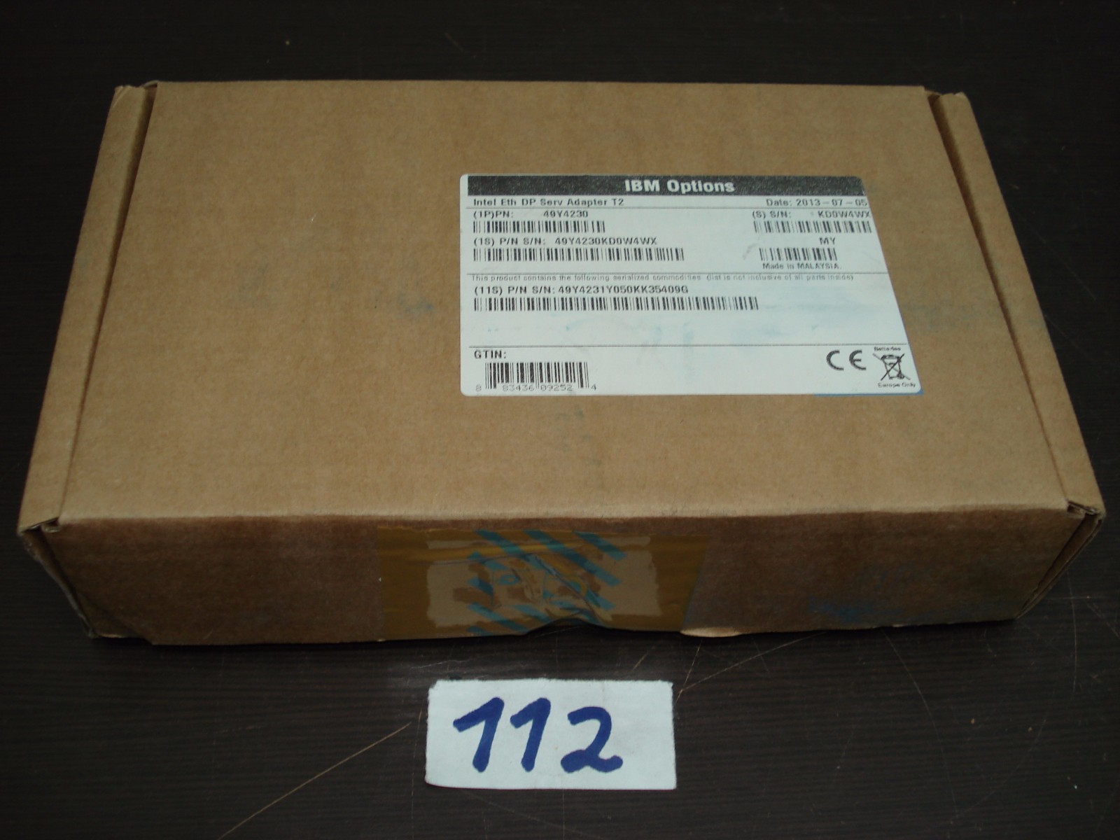 IBM Intel Ethernet Dual Port Server Adapter T2 for system X (49Y4230 ...