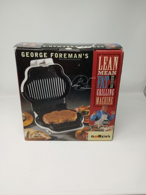 GEORGE FOREMAN Lean Mean Fat Grilling Machine Model GR-12 NEW | eBay