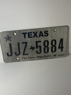 1990 Texas Licnese Plate JJZ 5884 | eBay