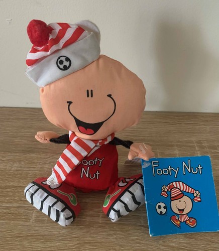 Bubblegum Beanies - "Footy Nut" Football Fan Novelty Plush Soft Toy W ...