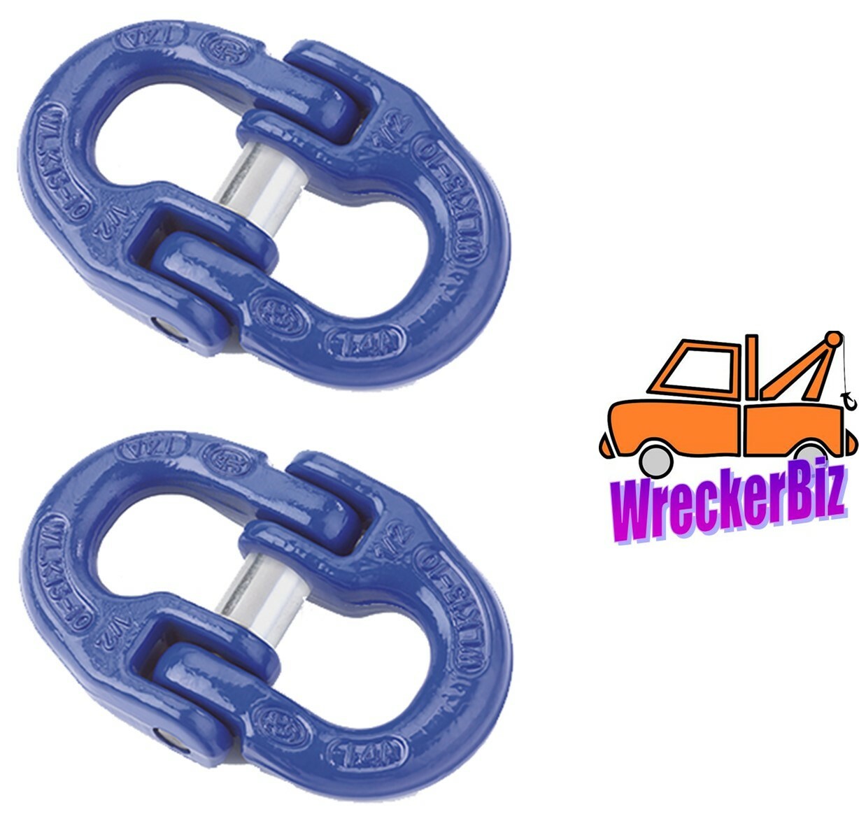 Qty. 2 - 3/8" Grade 100 Coupling Link, Hammerlock, Hammer Lock Chain ...