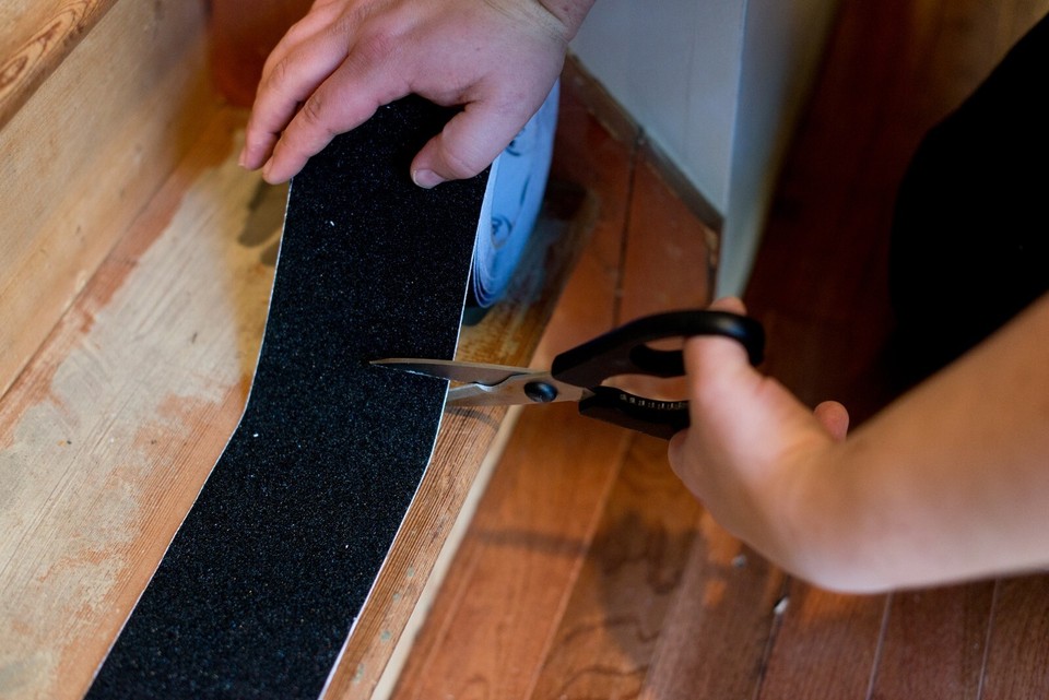 4" 30ft Anti Slip Non Skid High Traction Safety Grit Tape Strip Sticker ...