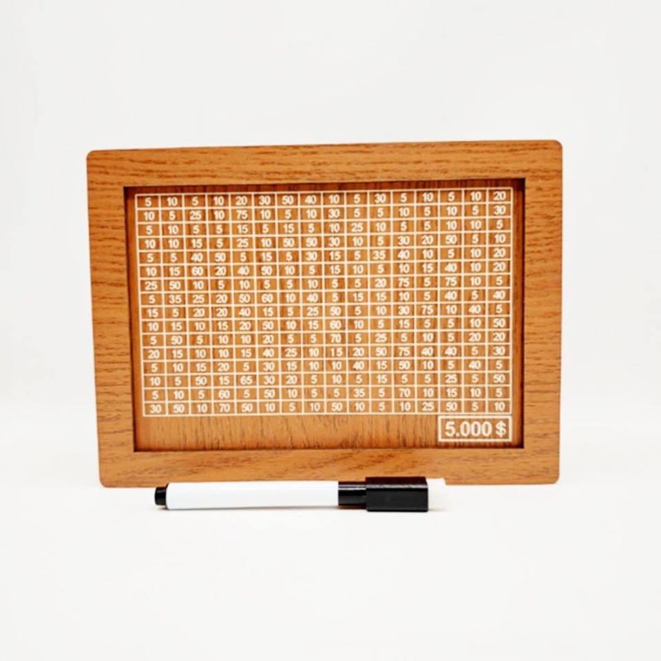 Wooden Money Box Handmade Money Saving Box New Coin Tray Storage Case ...