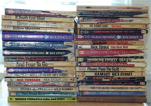 Vintage Rex Stout Lot of 34 Paperback Books Nero Wolfe Mysteries Most ...