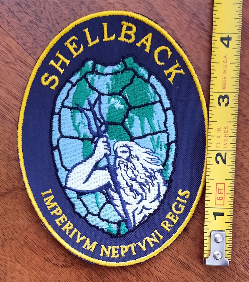 SHELLBACK Crossing the Equator patch (Navy) | eBay