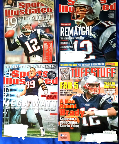 Tom Brady Sports Illustrated/Tuff Stuff Magazines New England Patriots ...