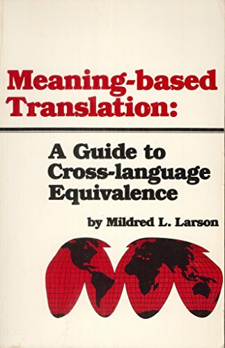 Meaning-Based Translation by Mildred L. Larson | eBay